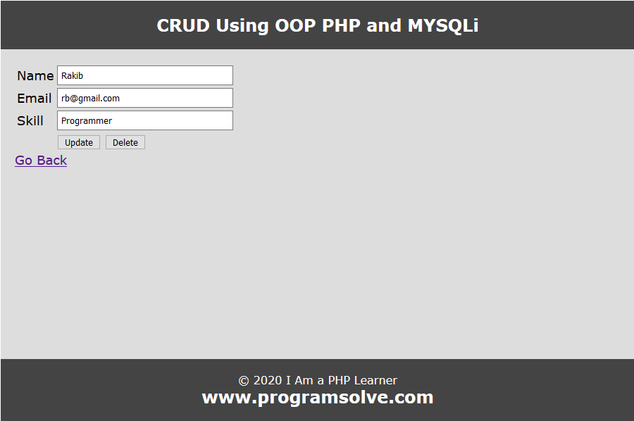 Php Mysql Update Data Just Coding Solution 3497